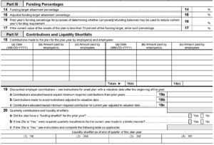 Schedule SB - Defined Benefit Plan Actuarial Information | Saber Pension